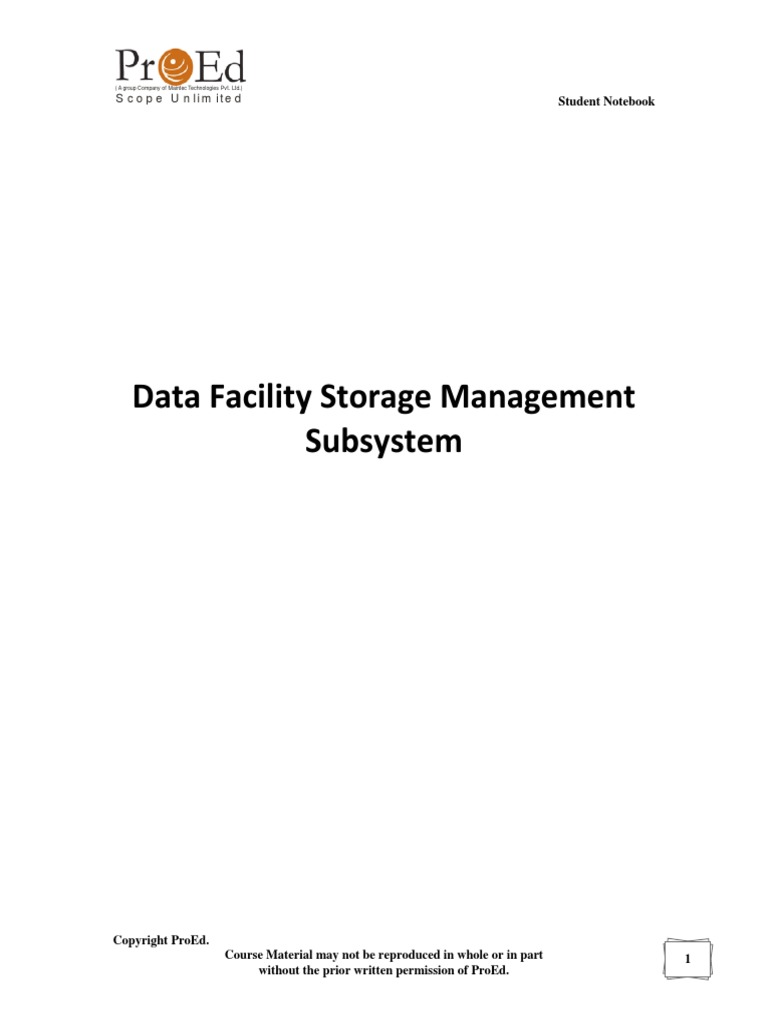 DFSMS | PDF | File System | Computer Data Storage