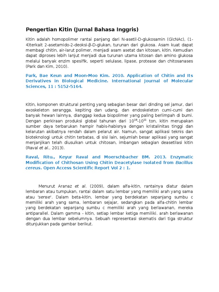 Pengertian Kitin Dan Kitosan | PDF