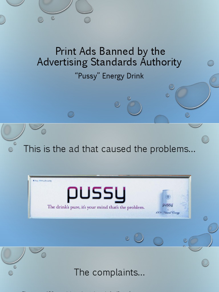 Print Ads Banned by The Advertising Standards Authority | PDF | Pussy ...