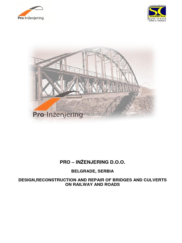 Pro - Engineering LTD Belgrade, Serbia | PDF | Bridge | Civil Engineering