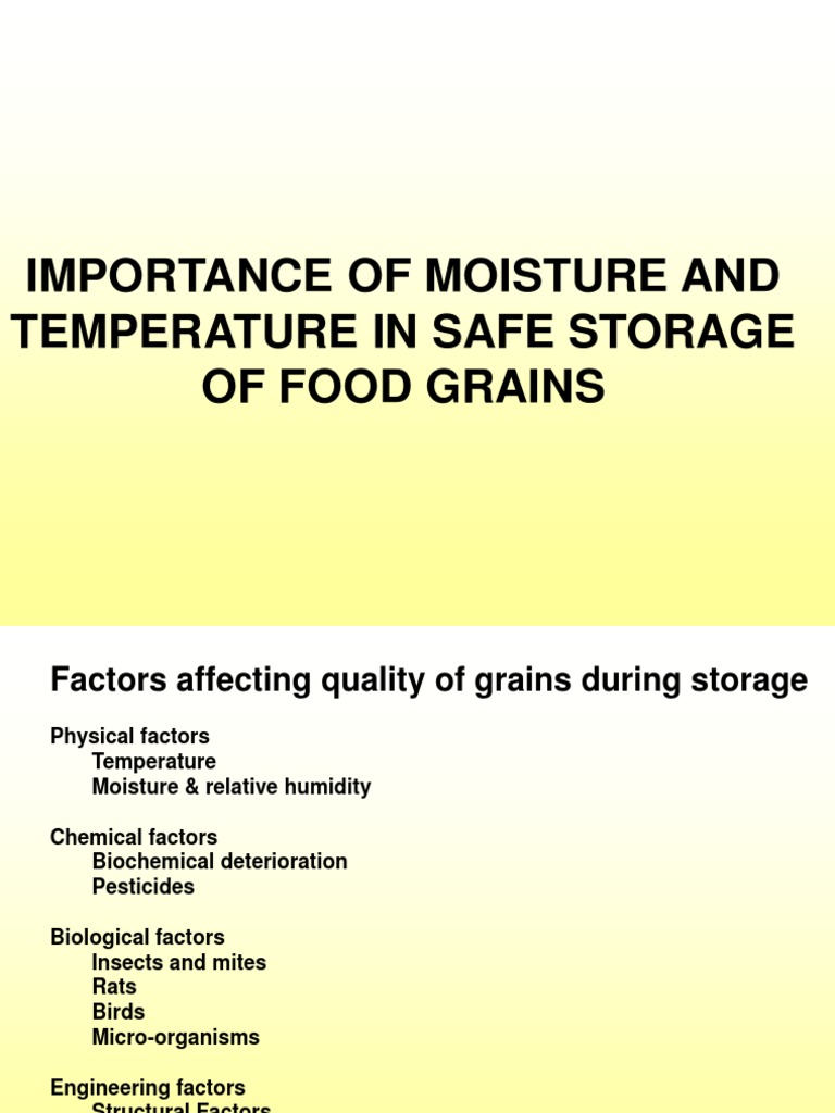 Grain Storage | PDF | Decomposition | Rice