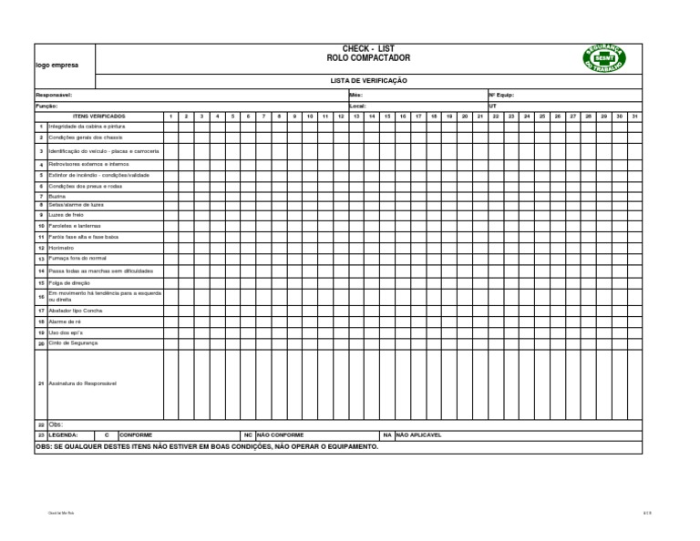 Check List Rolo compactador REV 1.xls