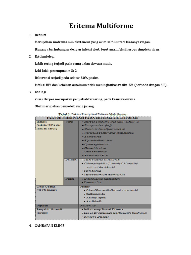 Eritema Multiforme | PDF