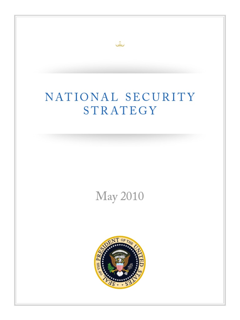 US National Security Strategy May 2010 PDF | PDF | Politics