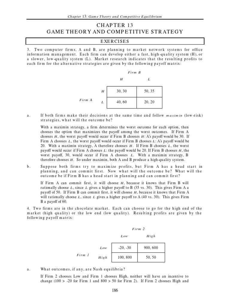 Game Theory | PDF | Game Theory | Economics Of Uncertainty