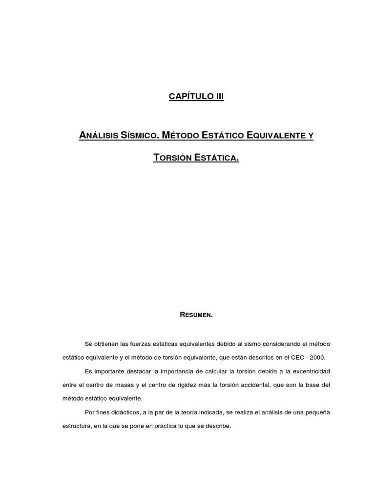 MÉTODO ESTÁTICO EQUIVALENTE Y TORSIÓN ESTÁTICA..pdf | PDF | Matriz (Matemáticas) | Elasticidad ...