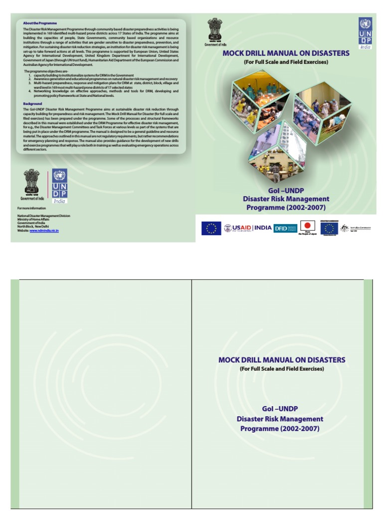 Mock Drill Manual on Disasters | Emergency Management | Disasters