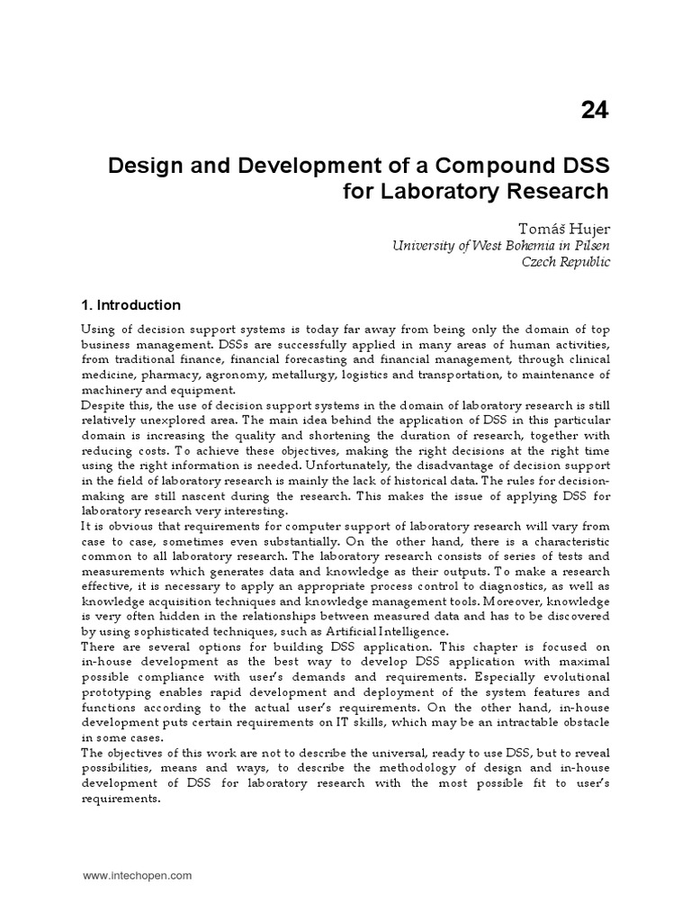 Design and Development of A Compound DSS For Laboratory Research | PDF ...