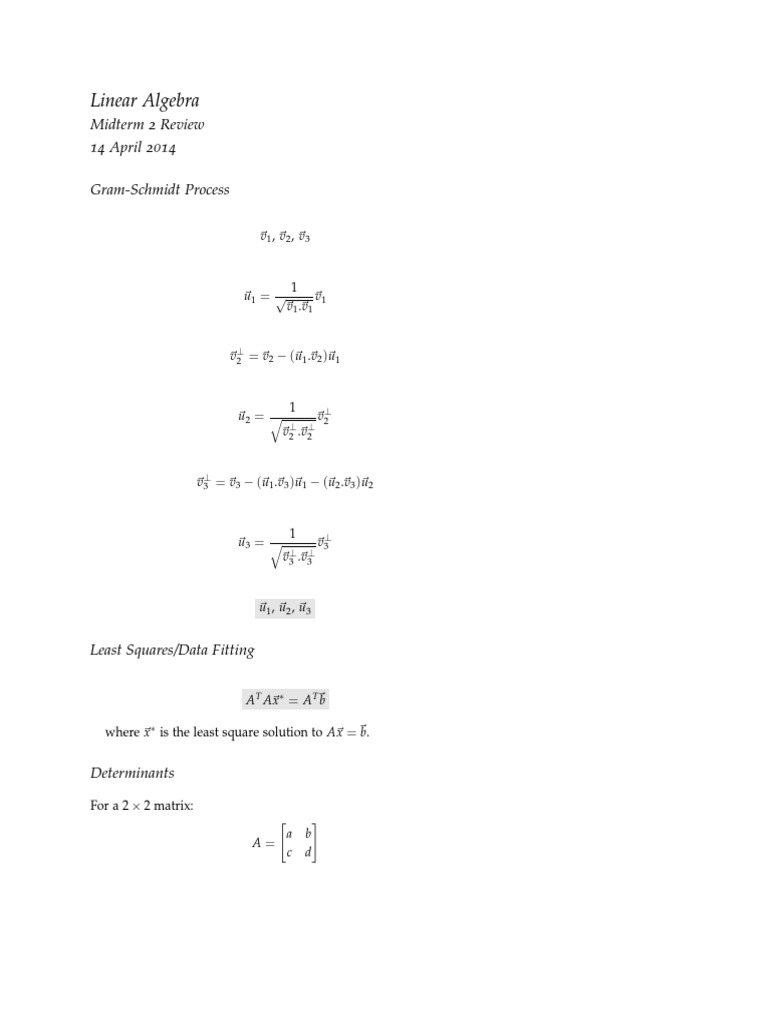 Linear Algebra | PDF | Eigenvalues And Eigenvectors | Matrix Theory