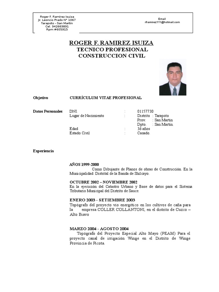 Roger Curriculum | PDF | Ciencia y matemáticas | Informática