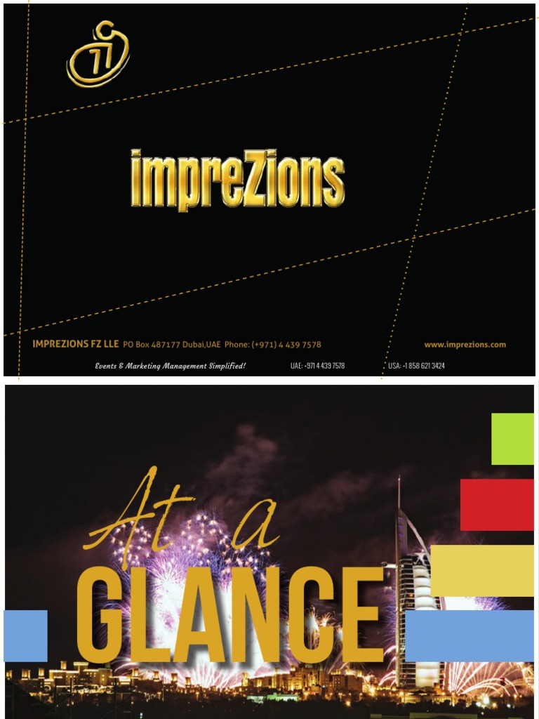 Event Management Brochure Sample | PDF | Analytics | Sales
