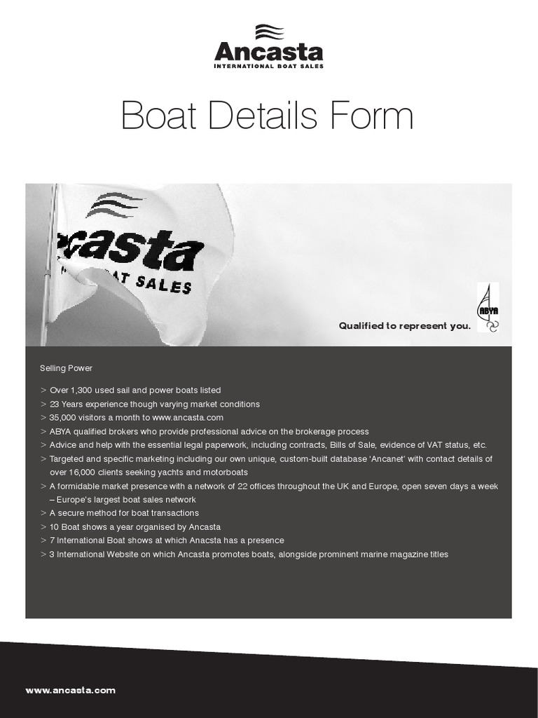 Boat Details Form | PDF | Yacht | Invoice