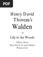 Thoreau's Reflection on Simple Living | PDF | Walden | Henry David Thoreau