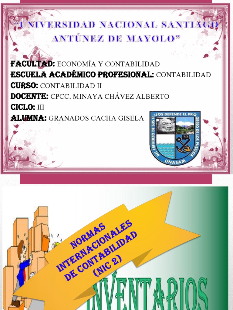 Diapositiva de La Nic2 | PDF | Costo | Contabilidad