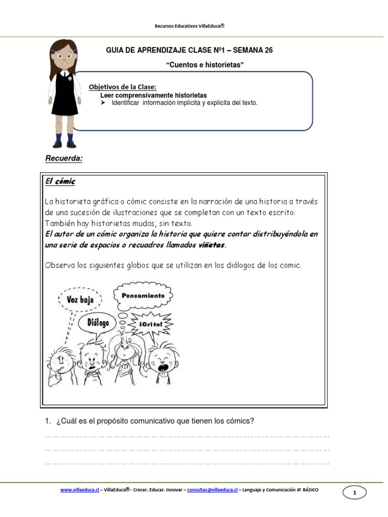 Identificar información implícita y explícita del texto4_.pdf | Cómics ...