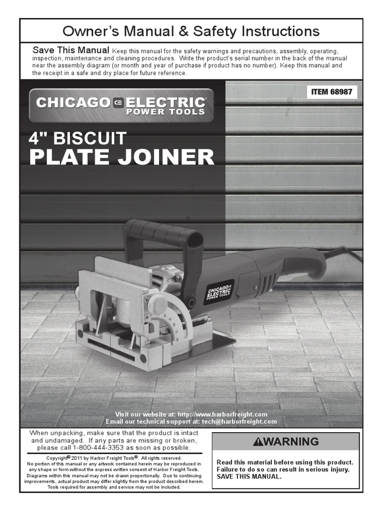 Biscuit Joiner Usual Manual | PDF | Ac Power Plugs And Sockets ...