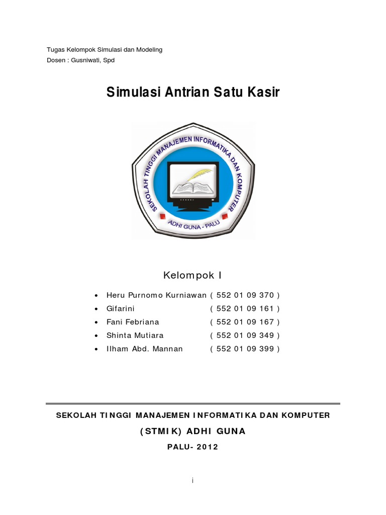 Simulasi Modeling Antrian 1 Kasir | PDF