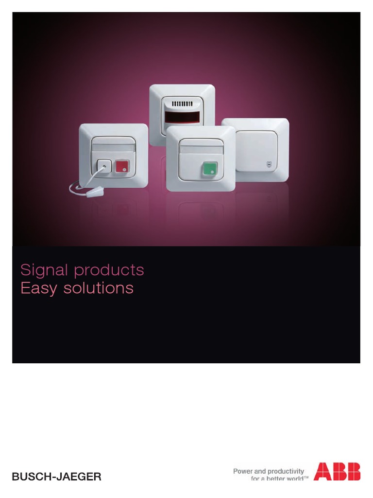 ABB Signal Products | PDF | Electrical Connector | Alternating Current
