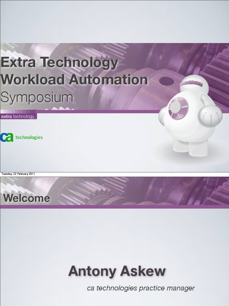 AutoSys r11 3 Symposium 2011 | PDF | Cloud Computing | Analytics AutoSys r11 3 Symposium 2011 | PDF | Cloud Computing | Analytics