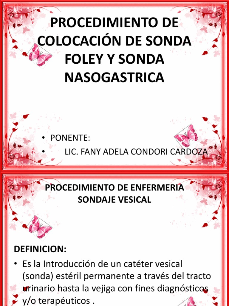 Procedimiento de Colocación de Sonda Foley | PDF | Medicina | Medicina ...