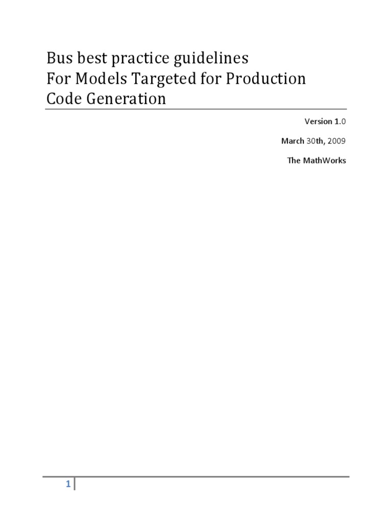 Best Practices for Simulink Buses | PDF | Matlab | Array Data Structure
