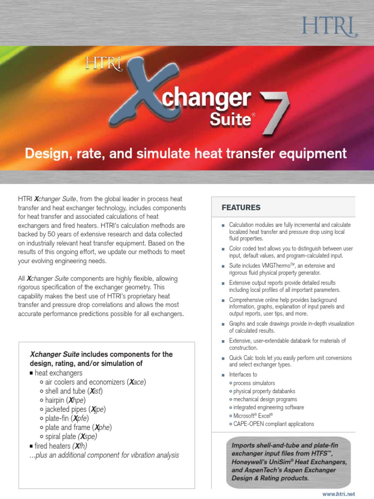 HTRI - Xchanger Suite 7 | PDF | Hvac | Heat