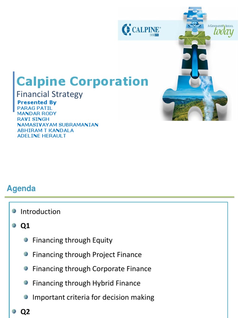 Calpine Corporation | PDF | Refinancing | High Yield Debt