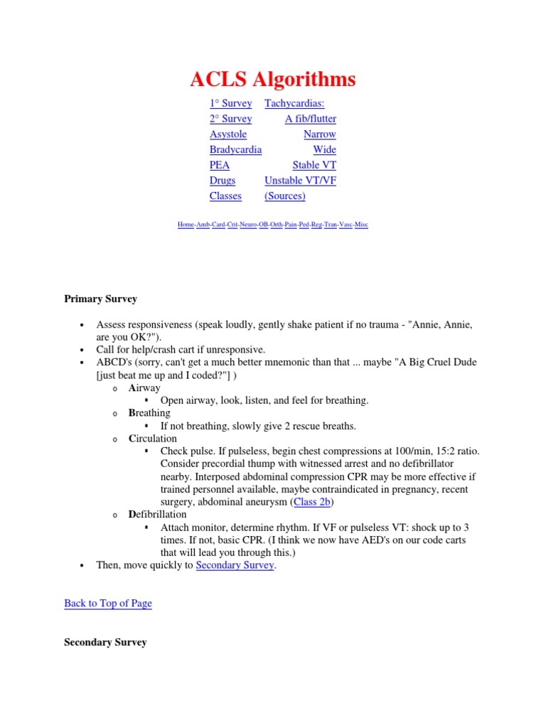 Acls | PDF