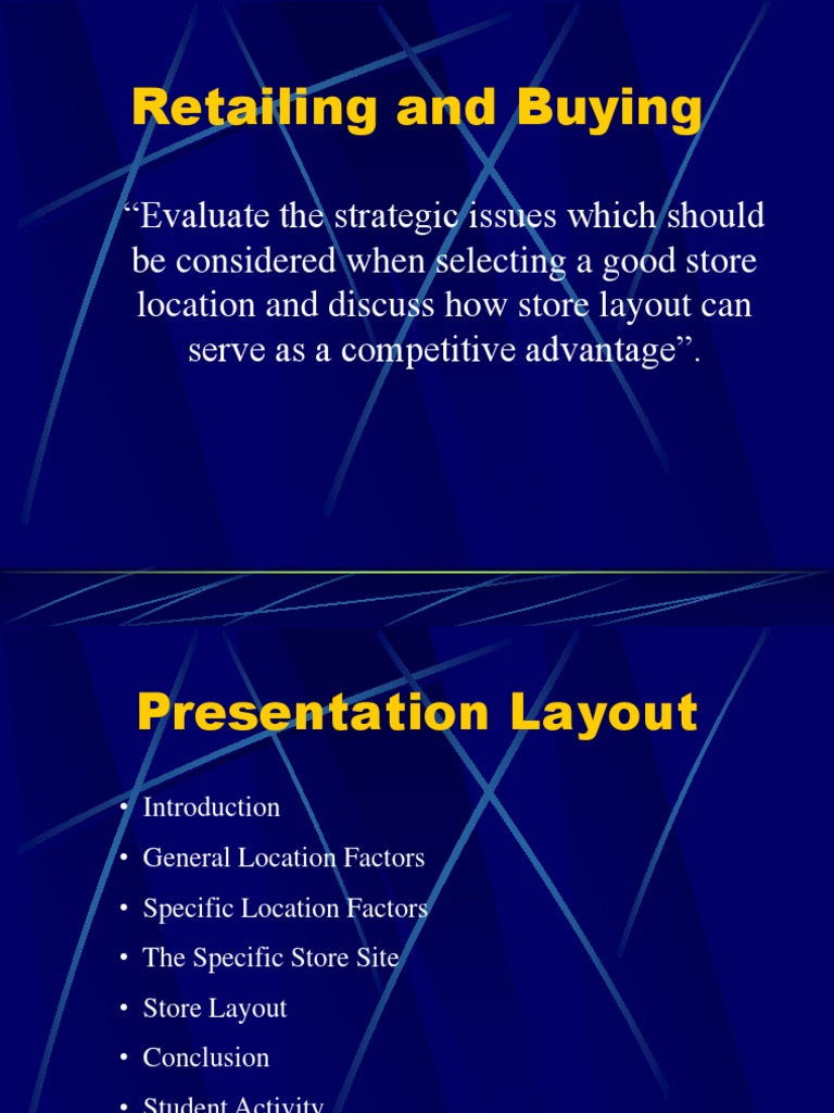 Retail Location | PDF | Economic Institutions | Retail