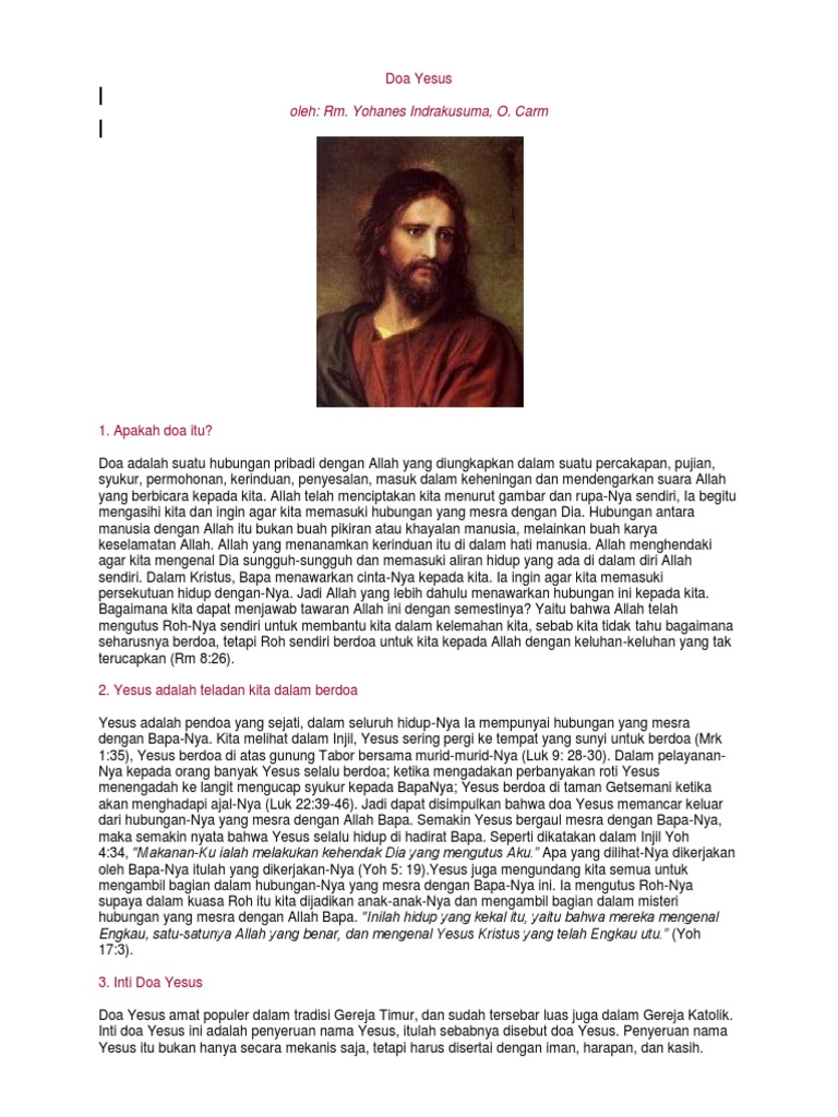 Doa Yesus | PDF