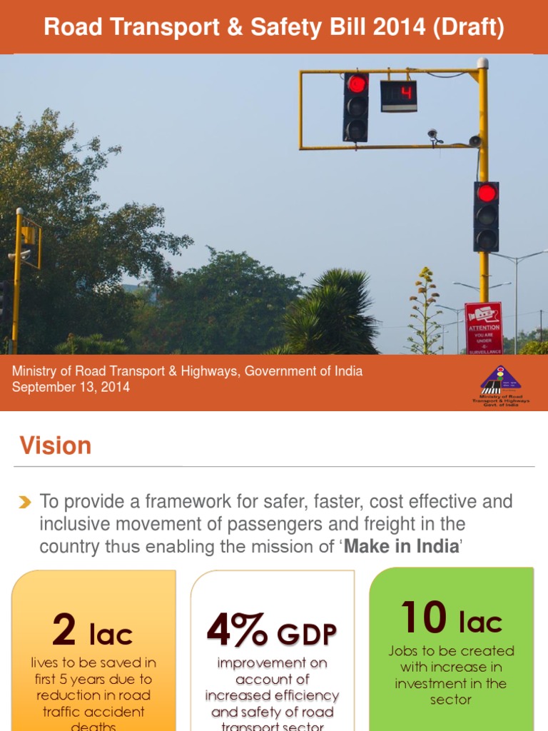 Road Safety Bill 2014 Draft | PDF | Road Traffic Safety | Driving