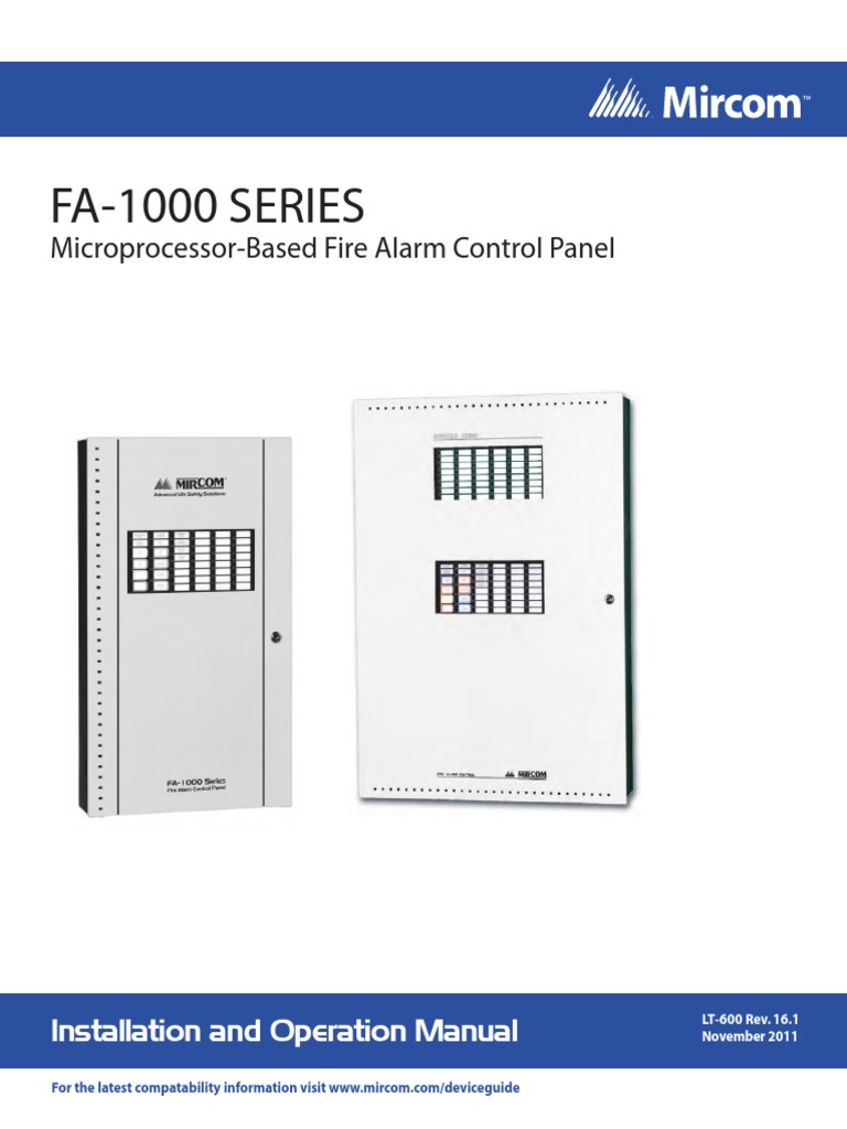 Manual Mircom FA-1000 Manual PDF | PDF | Relay | Electrical Connector