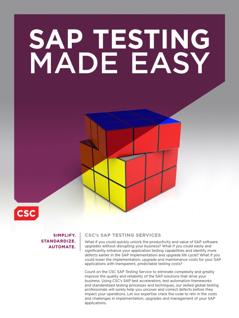 SAP CSC Testing | PDF | Sap Se | Business