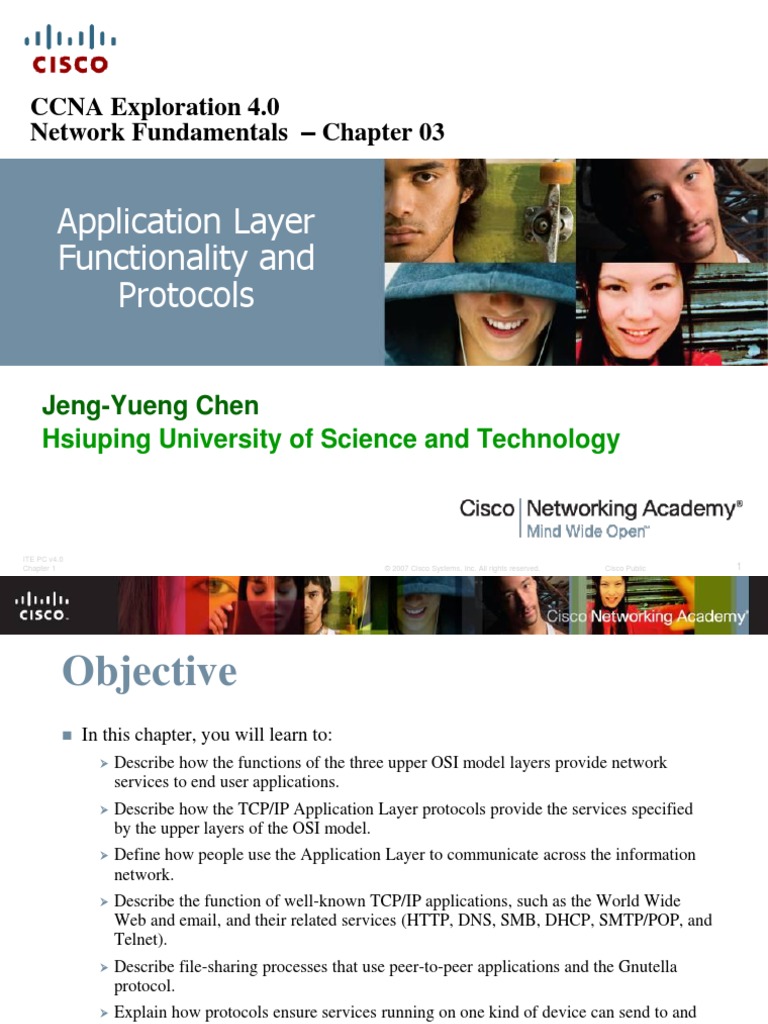 Application Layer Functionality And Protocols Ccna Exploration 40 Network Fundamentals