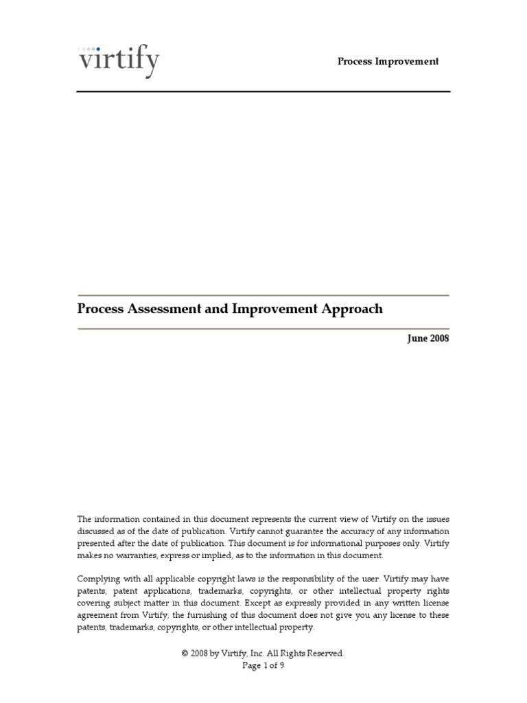 Process Improvement | PDF | Project Management | Business Process