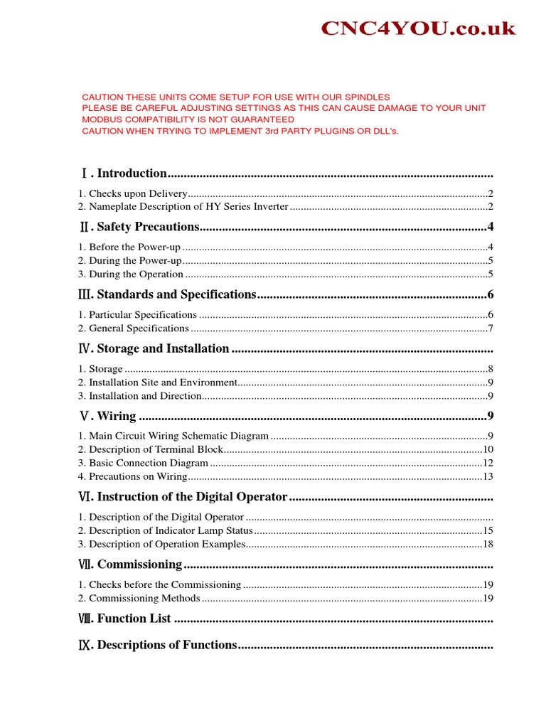 VFD Manual PDF | PDF | Power Inverter | Power Supply