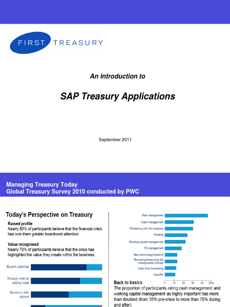 SAP Introduction To Treasury Applications | PDF | Futures Contract ...