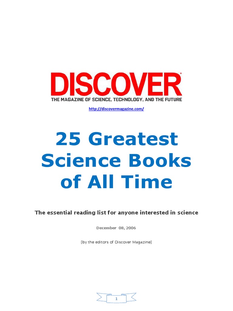 25 Greatest Science Books of All Time PDF | Download Free PDF | James ...