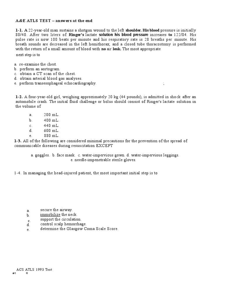 ABC Mengenai ATLS 7th Edition | PDF