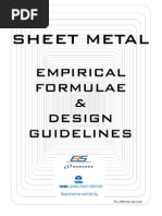 Design Guidelines - SheetMetal PDF | PDF | Sheet Metal | Procedural Knowledge