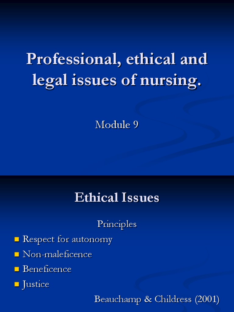 Professional, ethical and legal issues of nursing MN.ppt | Medical ...