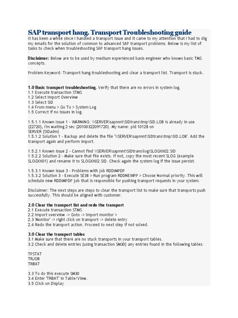 SAP Tips | PDF | Computer File | Kernel (Operating System)