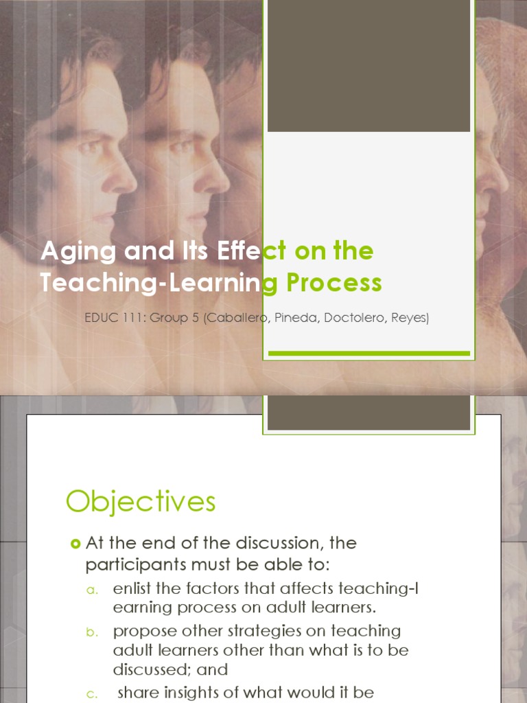 Aging and Its Effect On The Teaching-Learning Process | PDF ...
