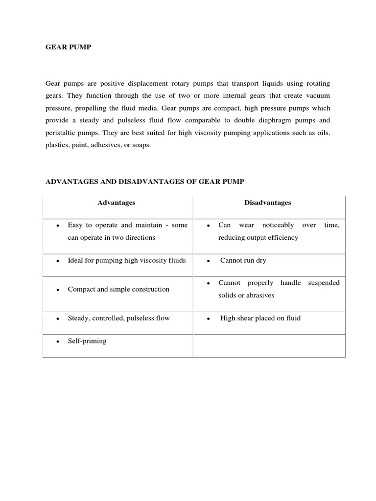 Gear Pump Pdf Pump Gear