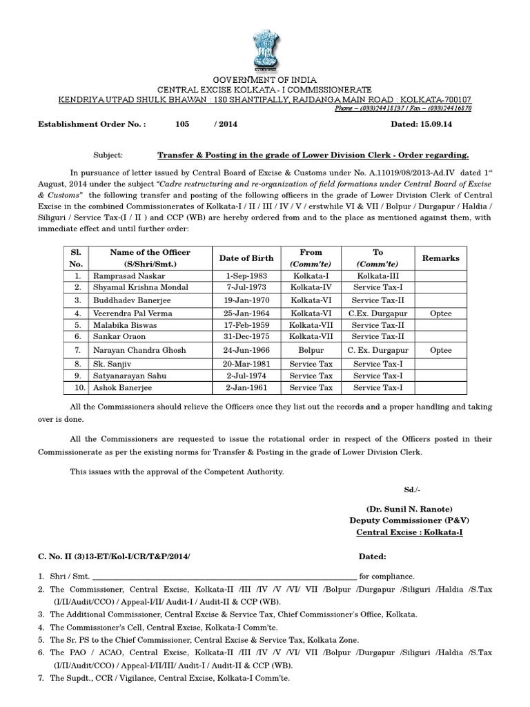 Transfer Of Ldc Pdf Government Taxes