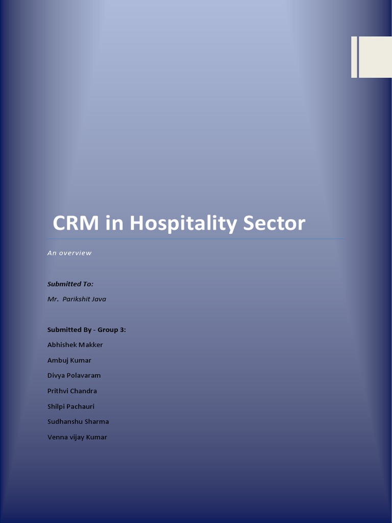 CRM Report Group3 | PDF | Customer Relationship Management | Strategic ...