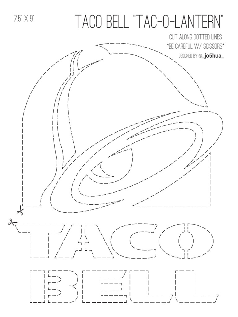 Taco Bell Tac - O - Lantern Stencil | PDF
