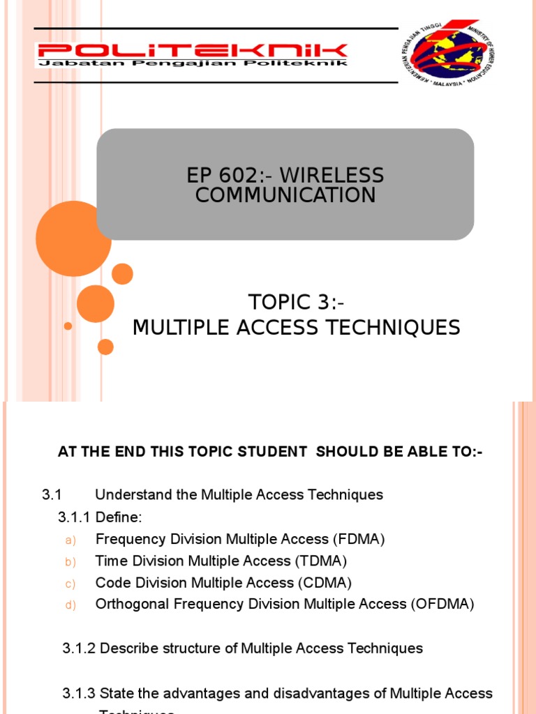 Chapter 3 | PDF | Channel Access Method | Computer Networking