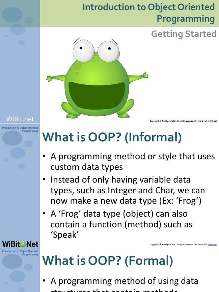 Introoop - 01 - Getting Started PDF | PDF | Method (Computer ... Introoop - 01 - Getting Started PDF | PDF | Method (Computer ...