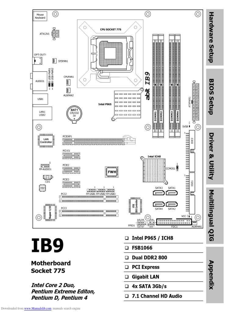 Abit Ib9 PDF | PDF
